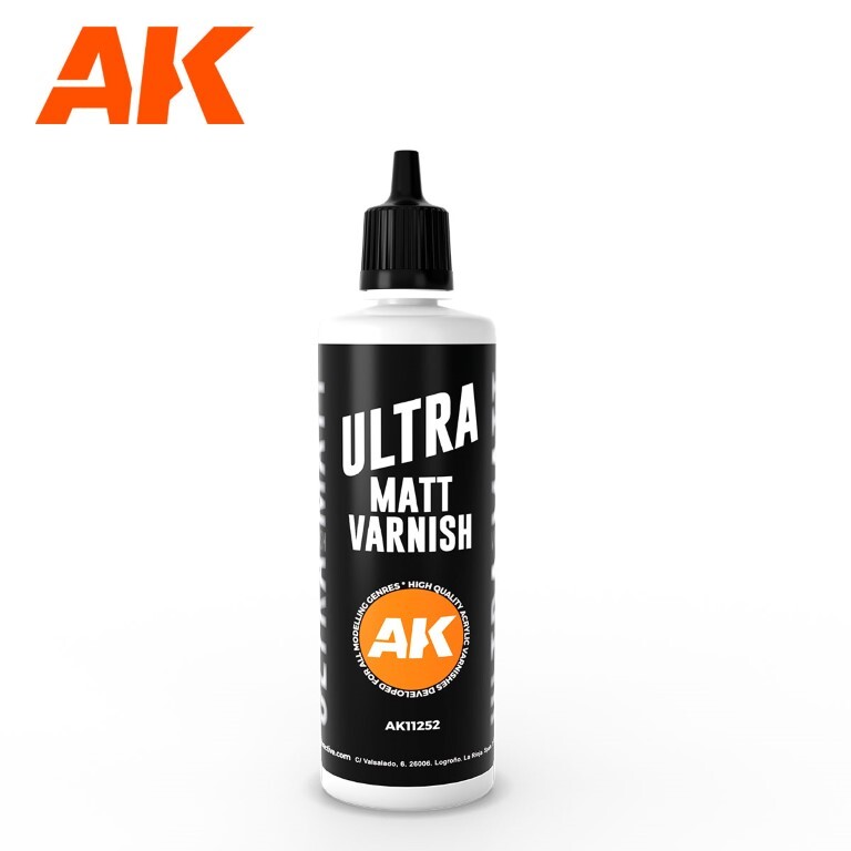 AK Interactive: VARNISH - Ultra Matt | Satin | Gloss - 100ml - Acrylic ...