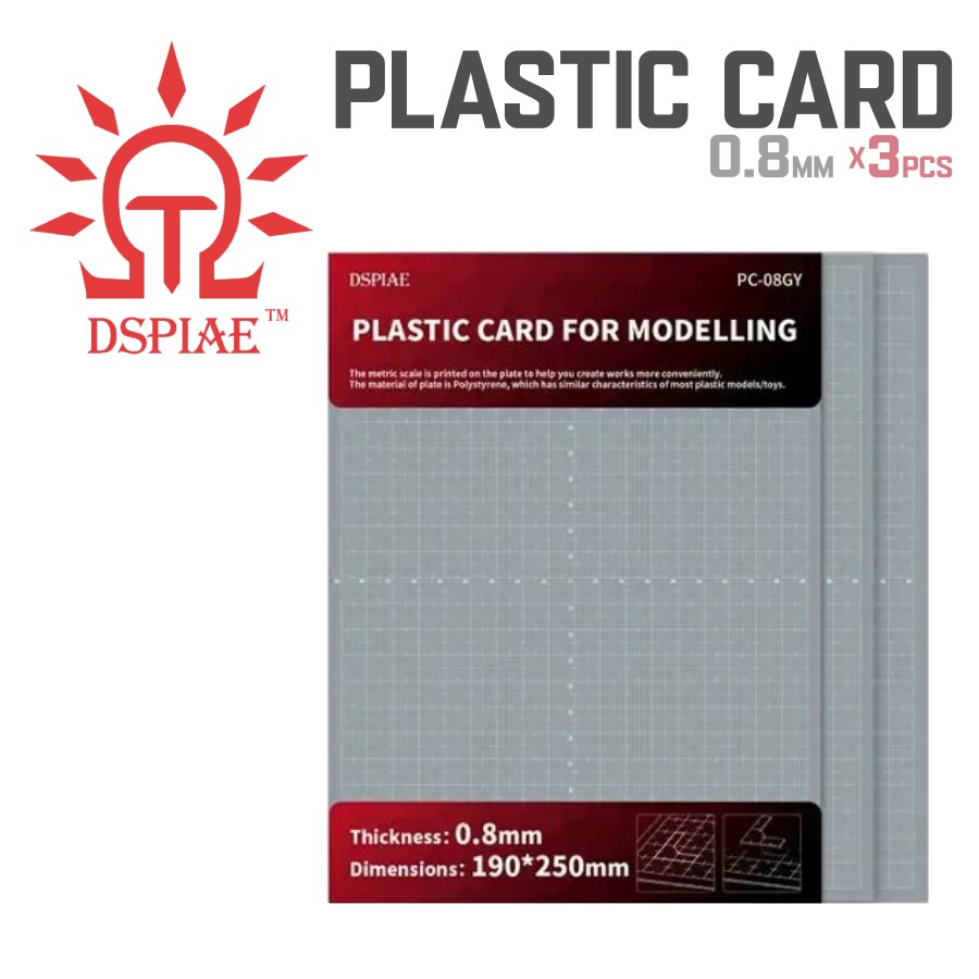 DSPIAE: PC-GY Plastic Card - Diorama & Model Kit Bashing Board - 7.5x9 ...