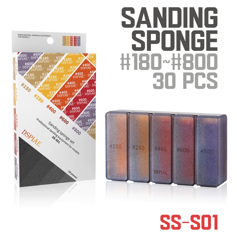 DSPIAE: Sanding Sponge Sets - SS-S01 / SS-S02 - Coarse / Fine Set | eBay