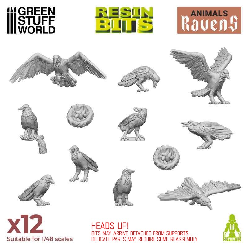 Green Stuff World: ANIMALS - Basing Bits - 3d Printed Resin | eBay